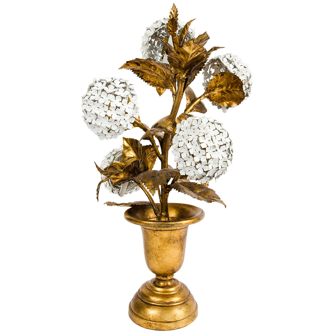 Rare 1950s US Hydrangea Table Lamp at 1stDibs | vintage hydrangea lamp ...
