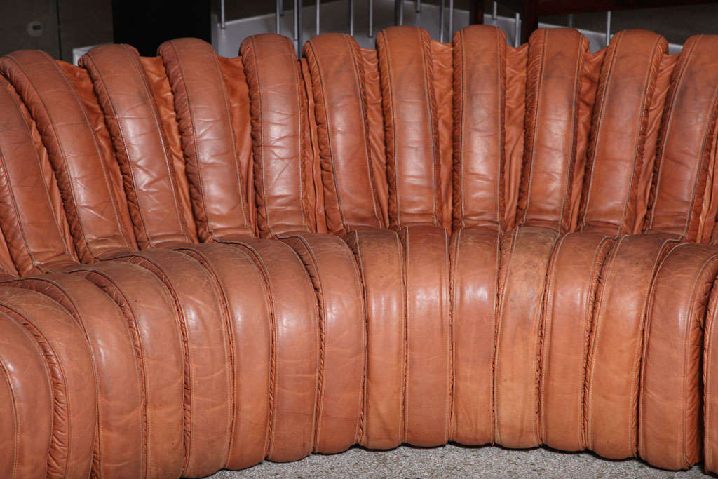 Non Stop Leather Sofa in the Manner of De Sede at 1stDibs | de sede non ...