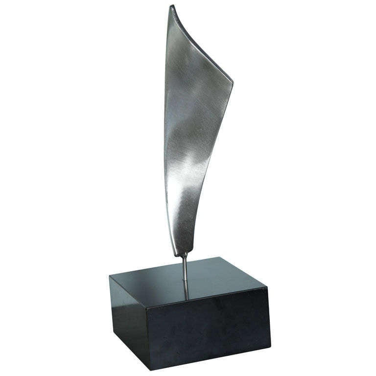 Large Stainless Steel Triangular Obelisk Sculpture, Garden or Yard at ...