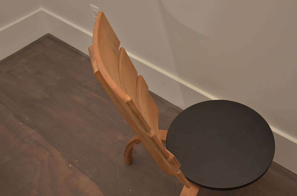 Pair of Vertical Back Chairs at 1stDibs