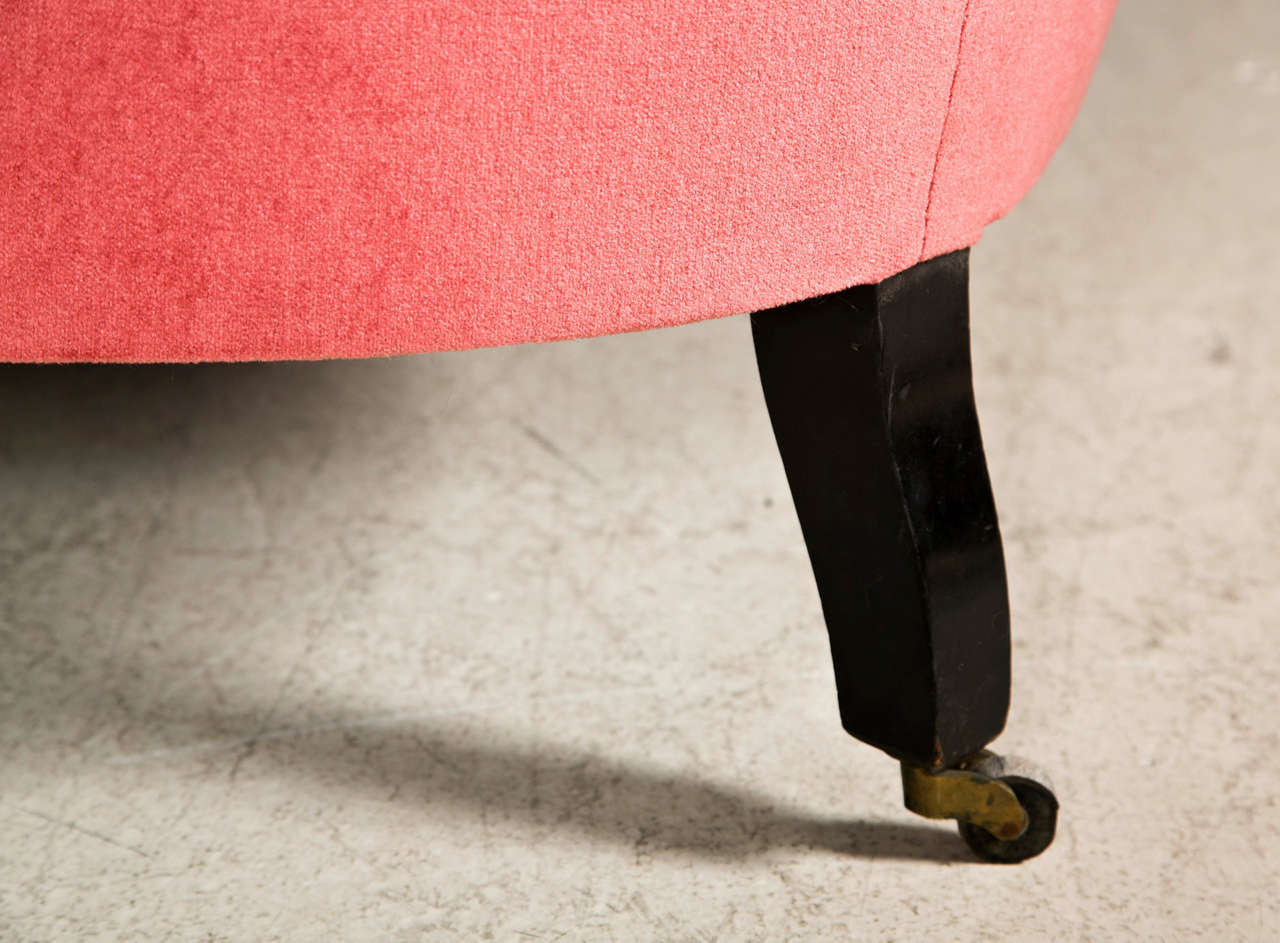 1940's English Channel Back Barrel Chairs with Nail Head Detail at ...