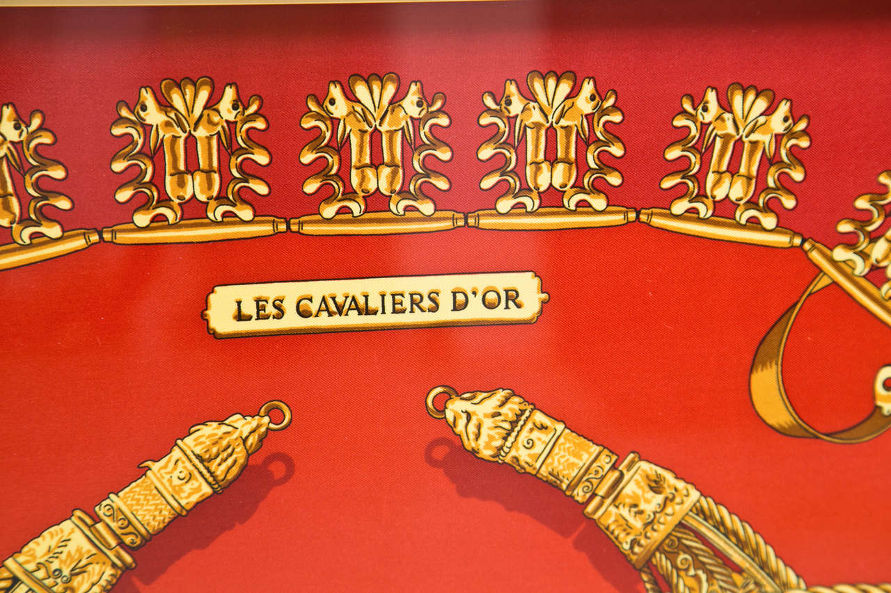 Hermes Scarf Framed at 1stDibs