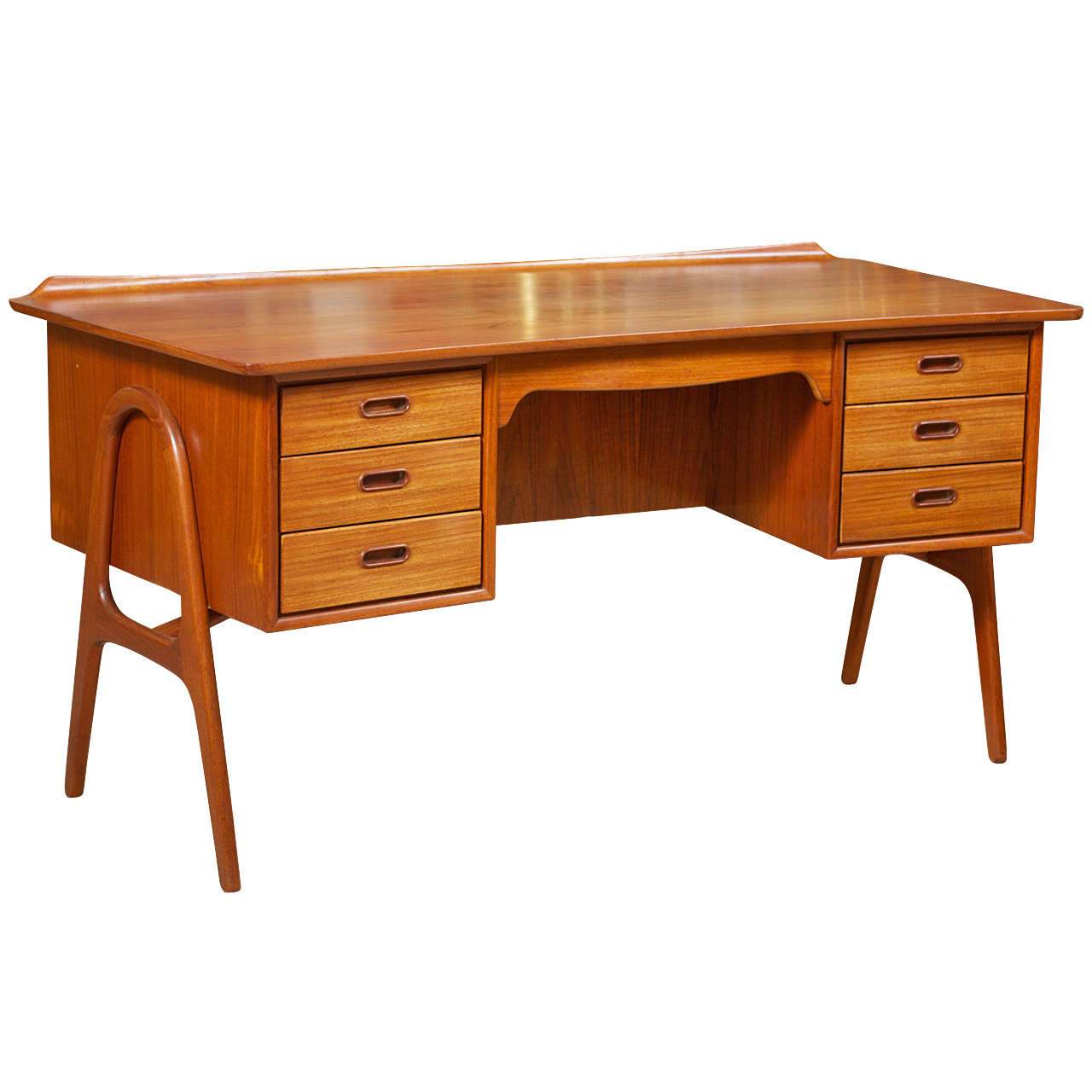 Svend Madsen Teak Danish Modern Desk at 1stDibs