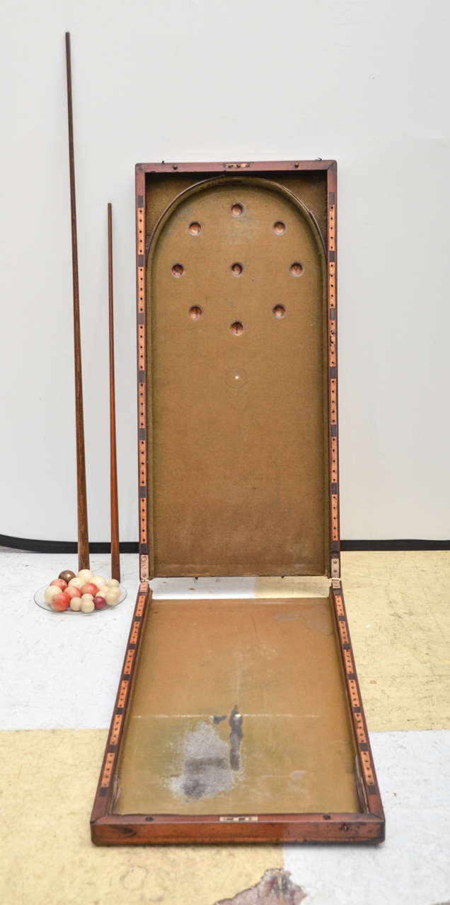 English Victorian Mahogany Bagatelle Game at 1stDibs
