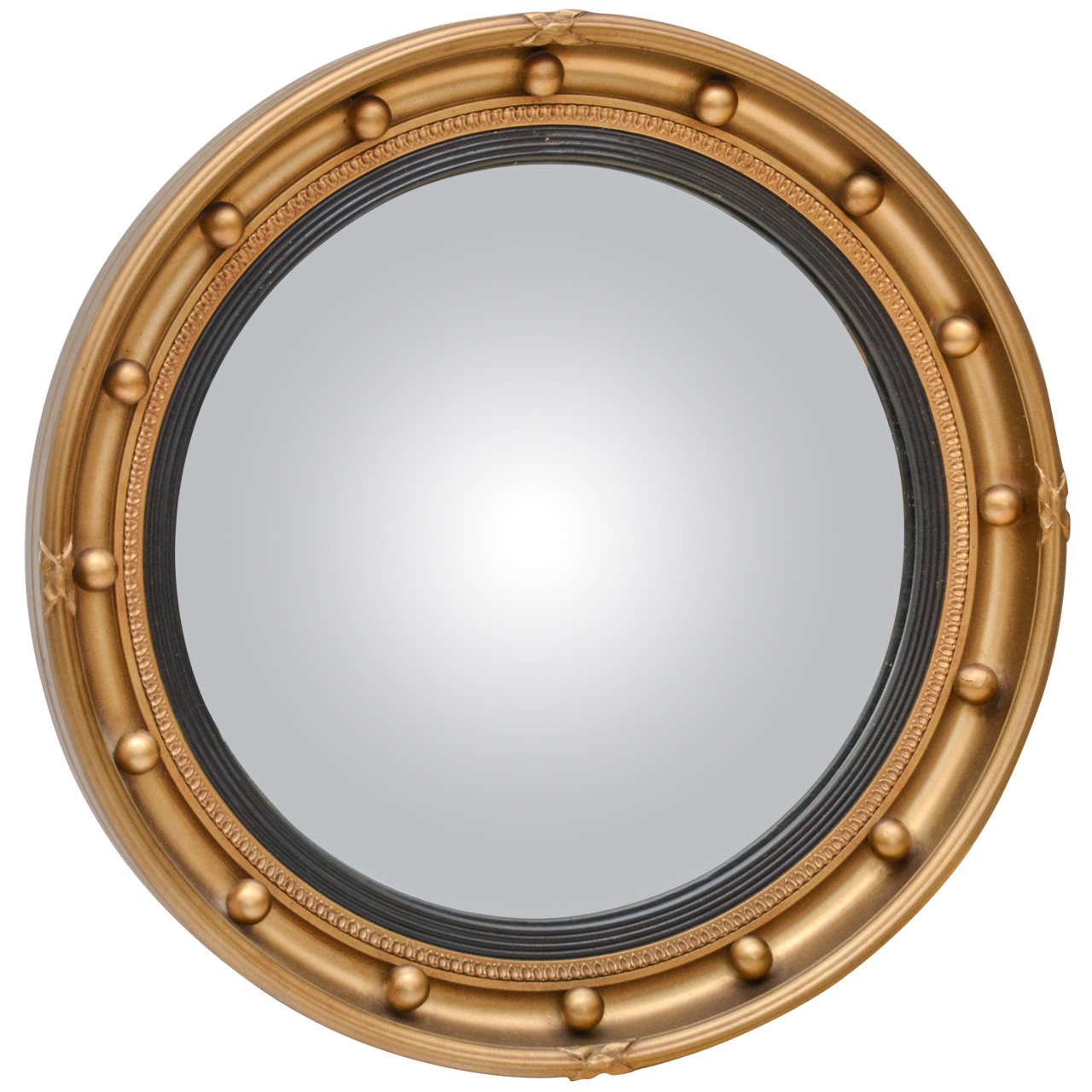 1920s English Regency Style Bulls Eye Mirror at 1stDibs