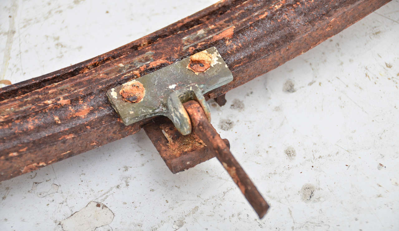 Large English 19th Century Round Cast Iron Window Frame at 1stDibs