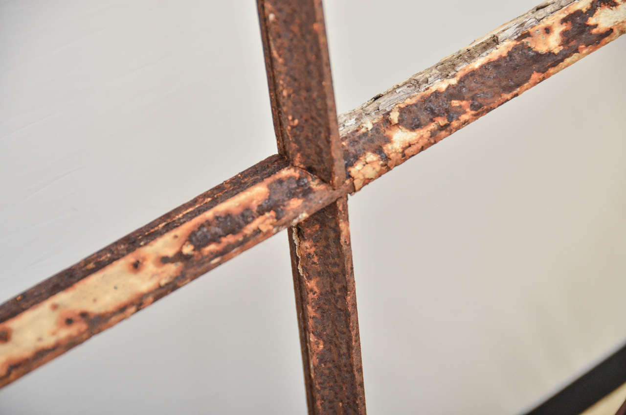 Large English 19th Century Round Cast Iron Window Frame at 1stDibs