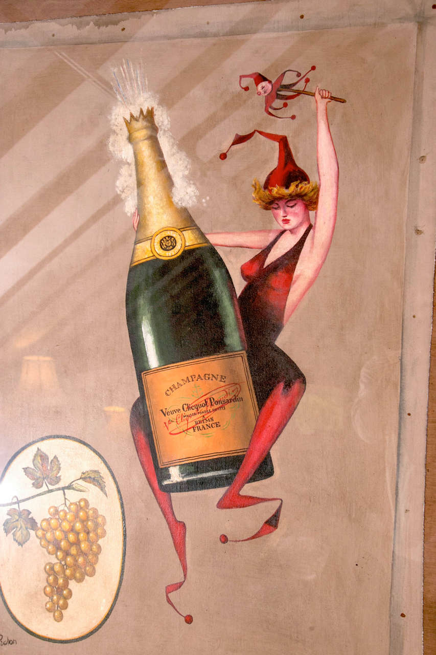 Artist Proof For Champagne Ad For Sale At 1stdibs