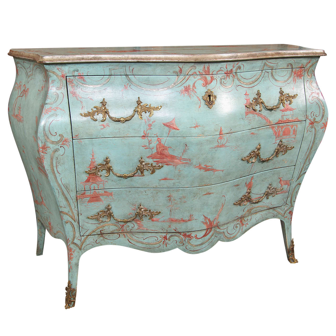 Florentine Bombe Chest For Sale at 1stDibs