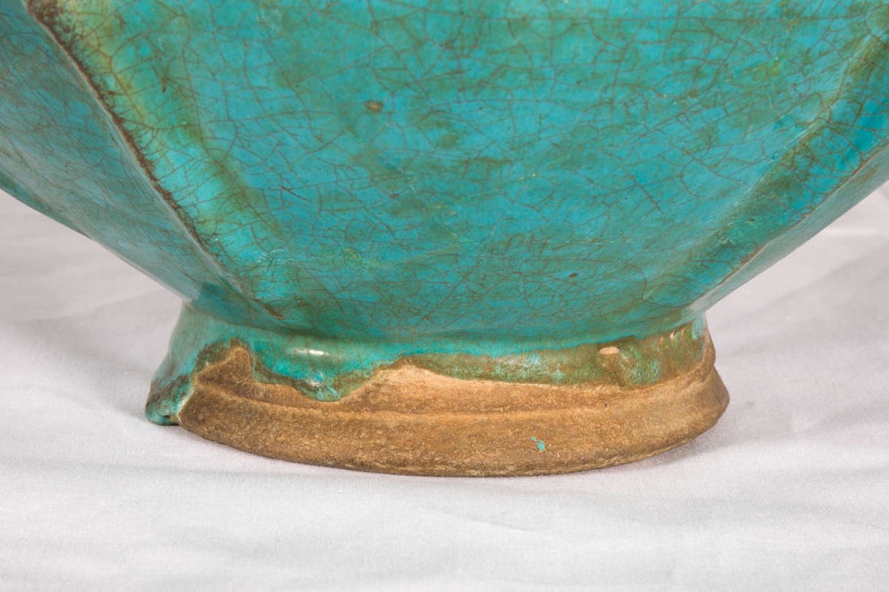 Islamic Seljuk Turquoise Pottery Bowl at 1stDibs