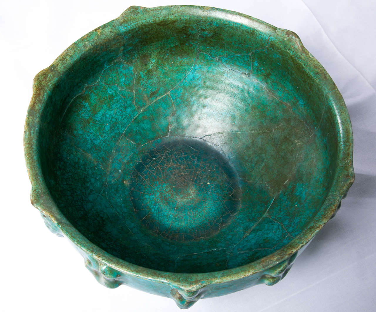 Islamic Seljuk Turquoise Pottery Bowl at 1stDibs