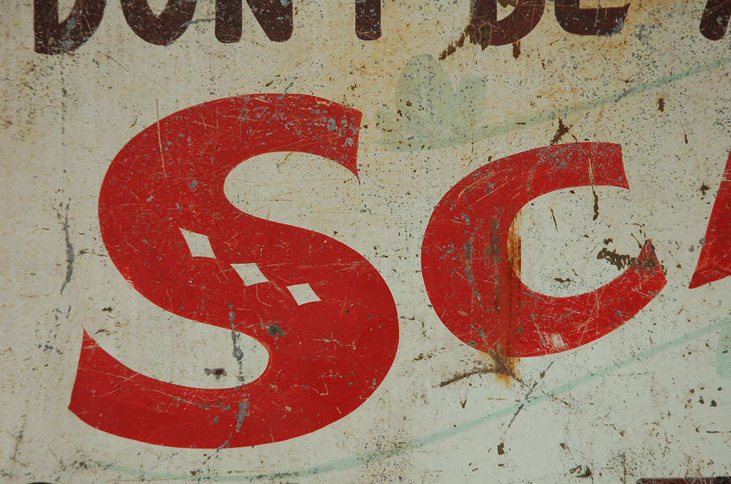 "Don't Be a Scab" Union Strike Sign at 1stDibs