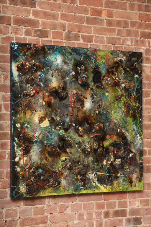 Mixed Media Abstract Painting by Ian George at 1stDibs