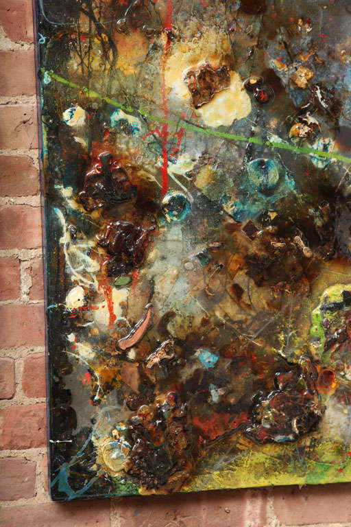 Mixed Media Abstract Painting by Ian George at 1stDibs