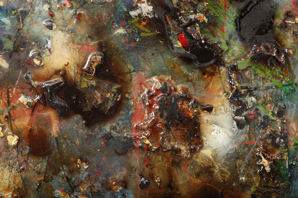 Mixed Media Abstract Painting by Ian George at 1stDibs