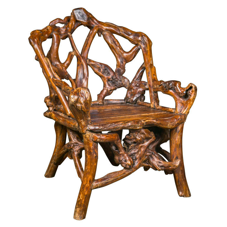 Chinese Root Chair at 1stDibs