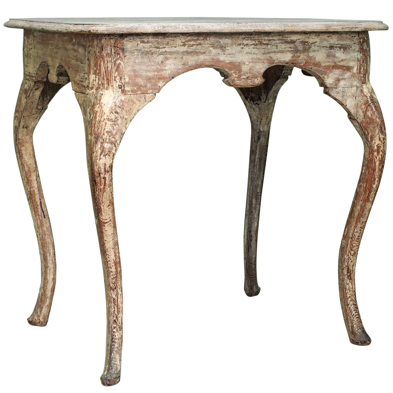 Swedish Rococo Tea Table For Sale at 1stDibs