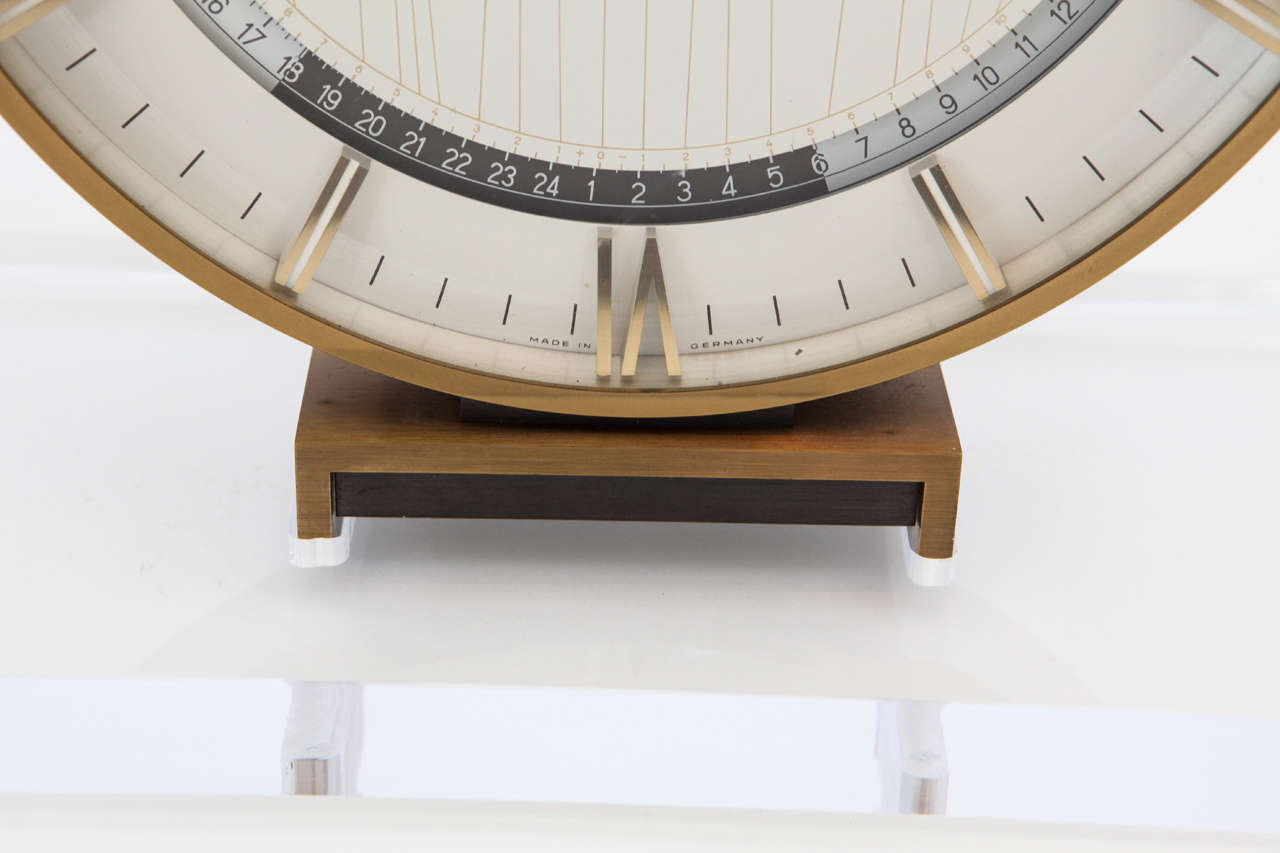 World Table Clock with Base, 1960s at 1stDibs