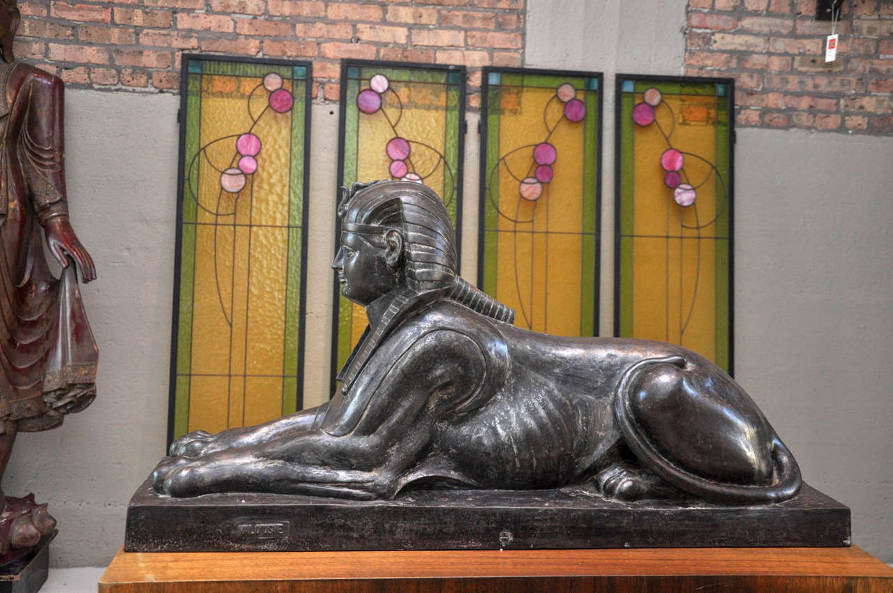 Cast Iron Sphinx Sculpture at 1stDibs | sphinx ornament, sphinx statue ...