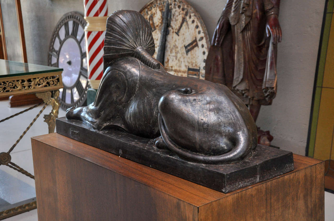Cast Iron Sphinx Sculpture at 1stDibs | sphinx ornament, sphinx statue ...