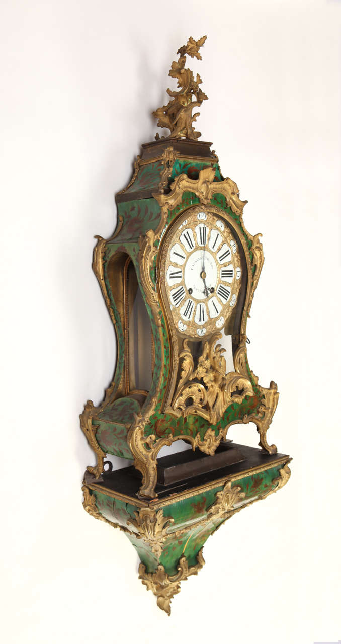 Fine 18th Century French Horn and Gilt Bronze Bracket Clock Stamped ...