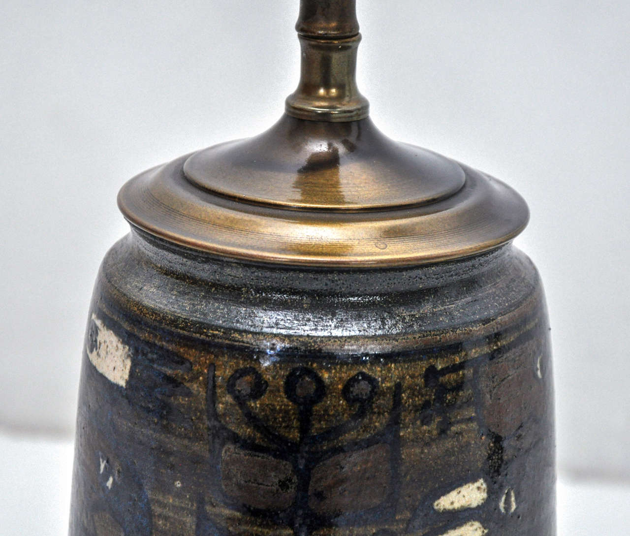 Georg Jensen Pottery Lamp at 1stDibs