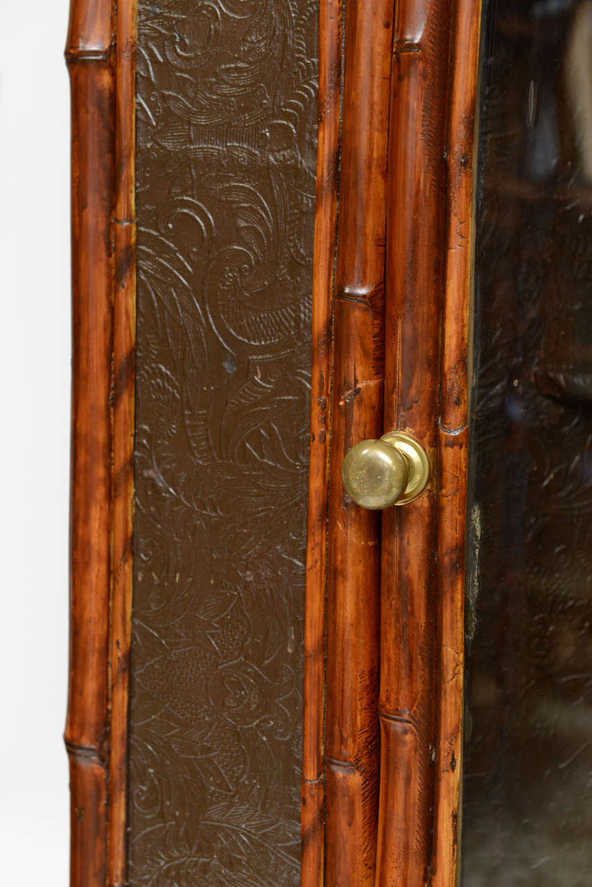 Rare 19th c.English bamboo Corner cabinet at 1stdibs