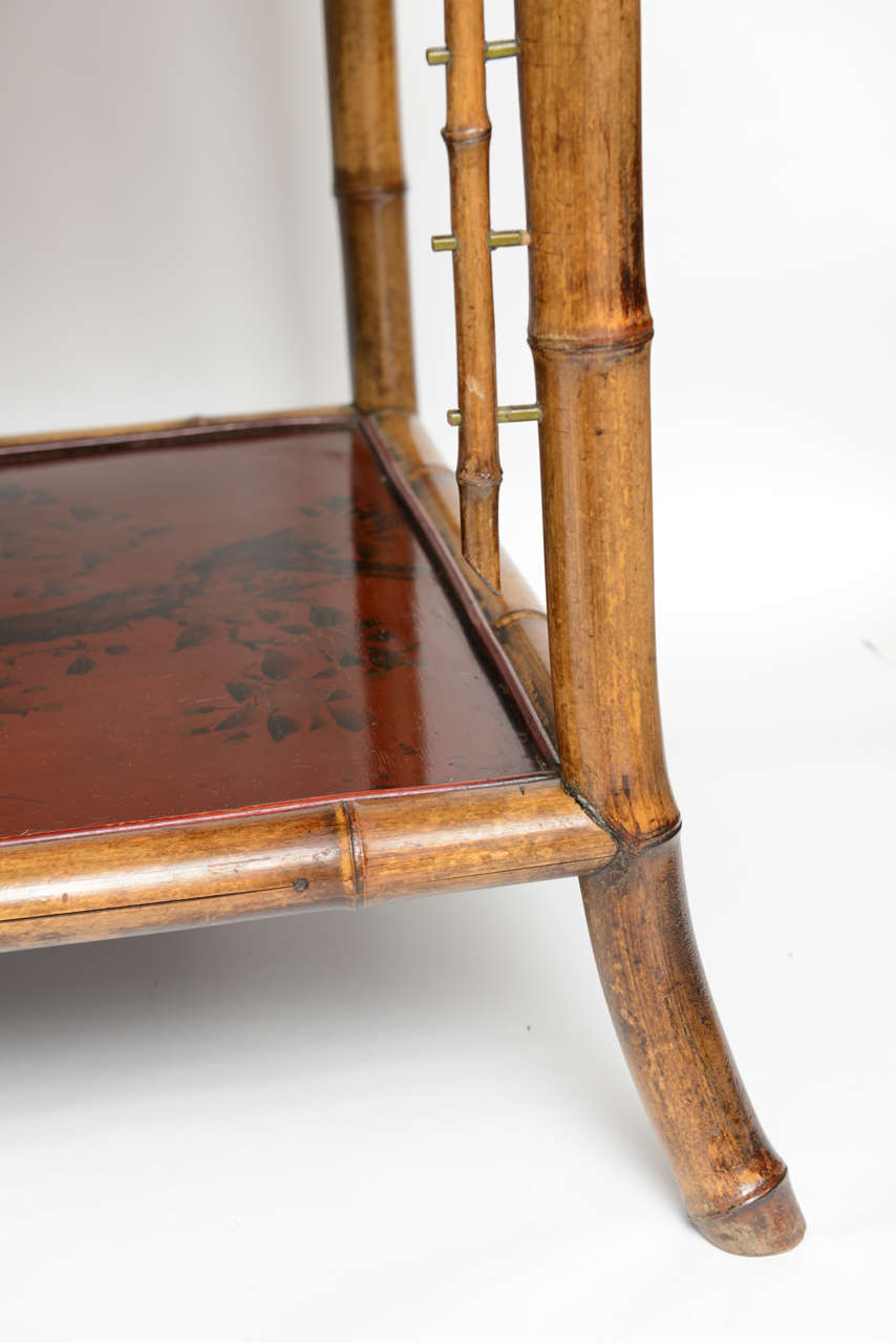 Rare 19th c.English bamboo server and etagere at 1stDibs