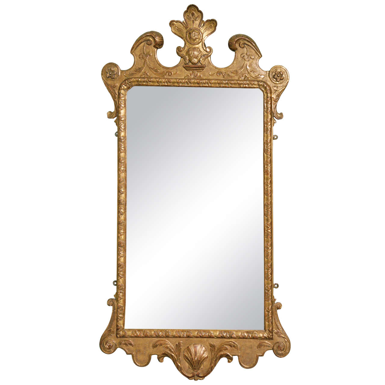 Early Georgian Giltwood and Gesso Mirror at 1stDibs