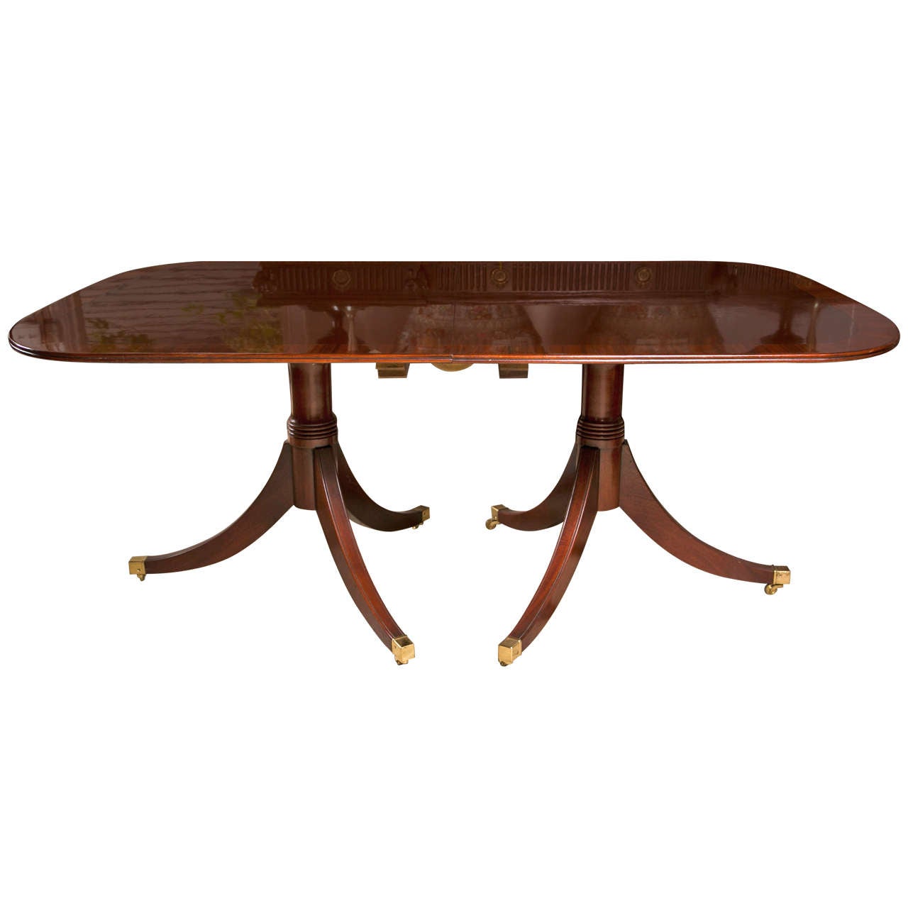 Mahogany Double Pedestal Dining Table at 1stDibs