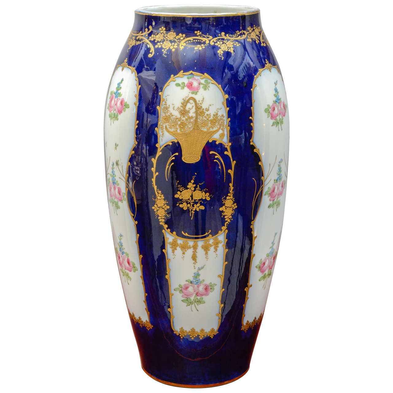 Large Signed Baluster Vase For Sale at 1stDibs