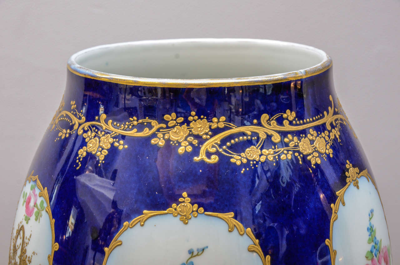 Large Signed Baluster Vase For Sale at 1stDibs