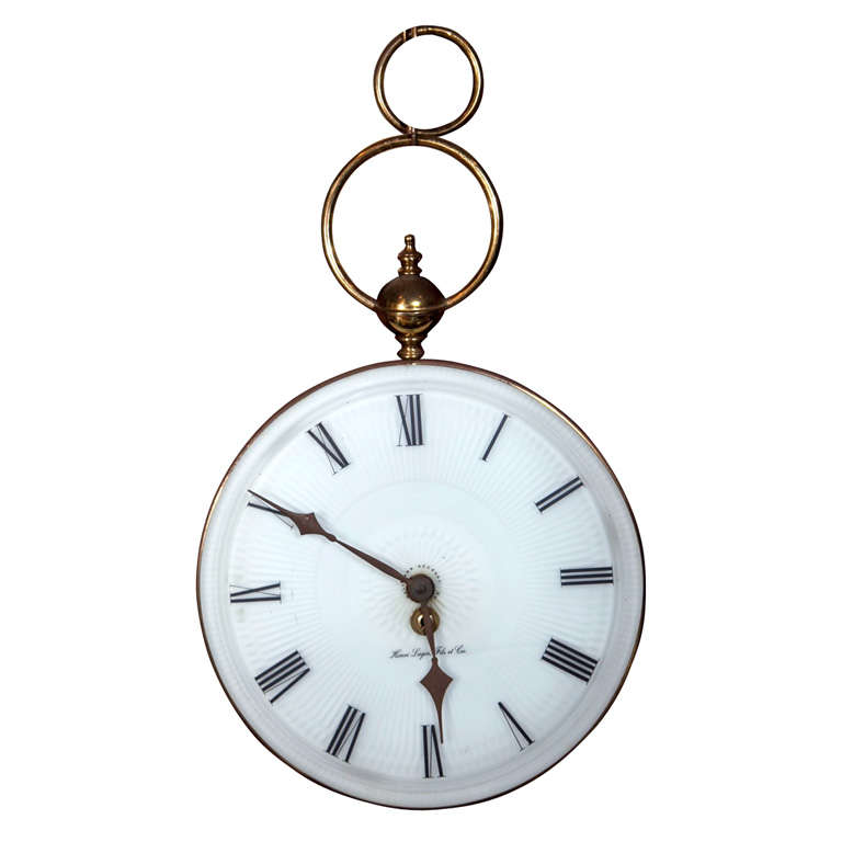 French Pocket Watch Wall Clock at 1stDibs