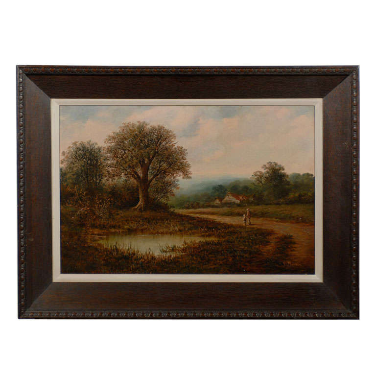 19th Century English Oil Painting Signed S. Martin at 1stDibs | martin ...
