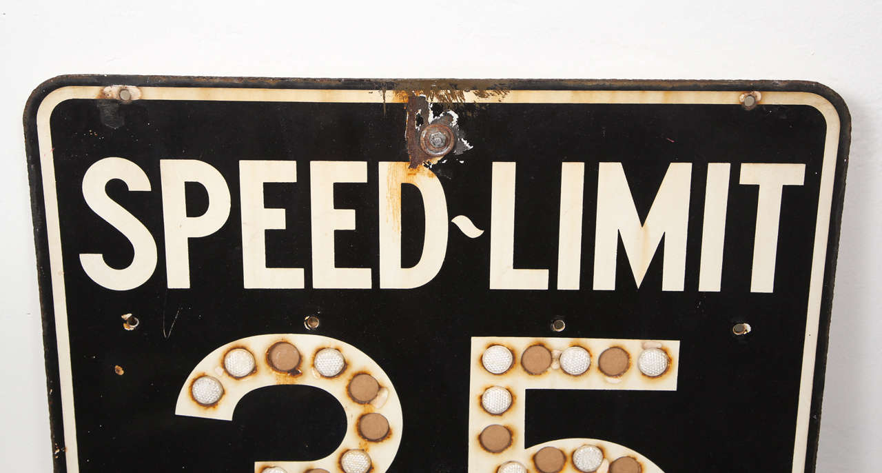 Vintage California Speed Limit Sign For Sale at 1stDibs | vintage speed ...