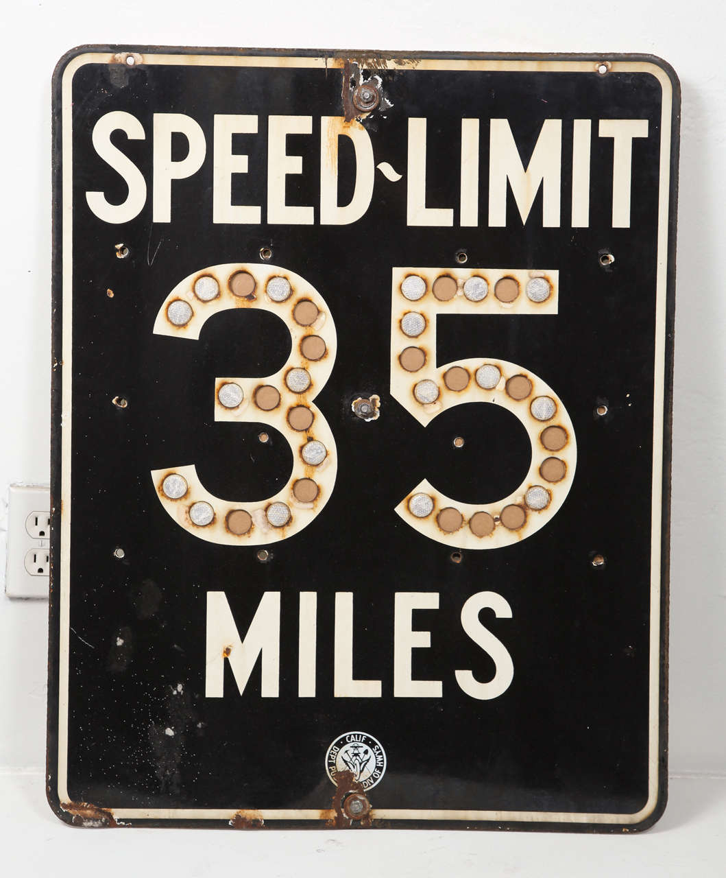 Vintage California Speed Limit Sign For Sale at 1stDibs | vintage speed ...