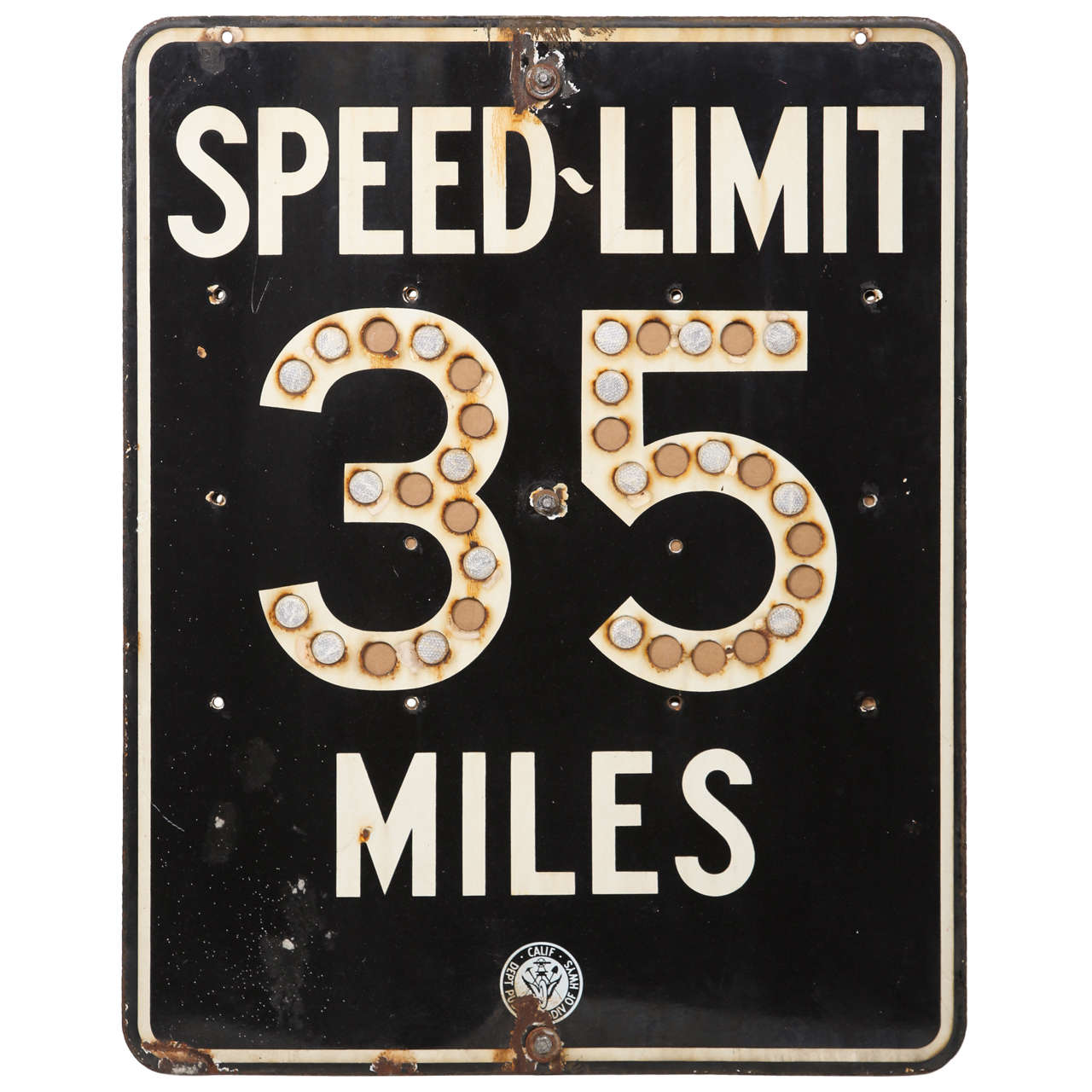Vintage California Speed Limit Sign For Sale at 1stDibs | vintage speed ...