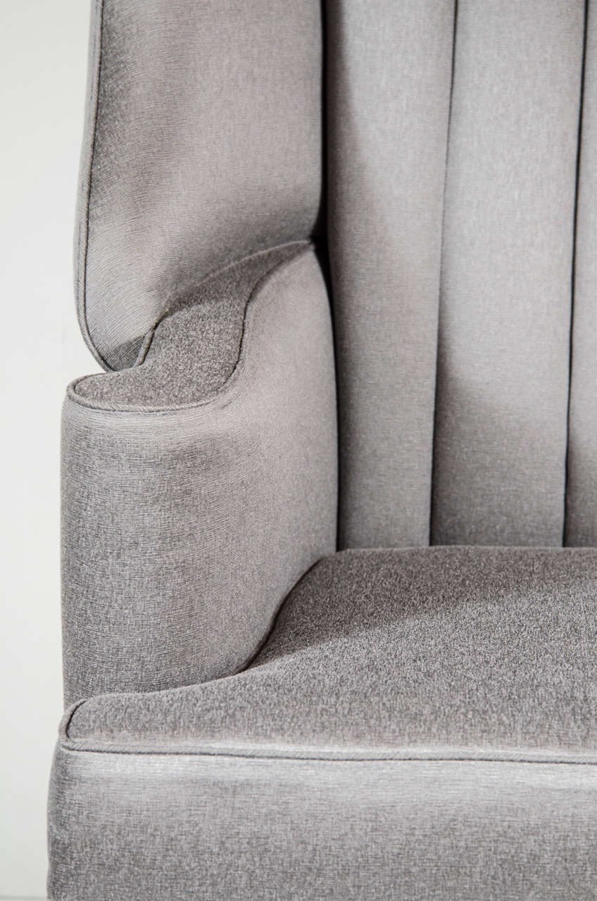 1940s Hollywood Wingback Chair with Channel Back detailing at 1stDibs ...