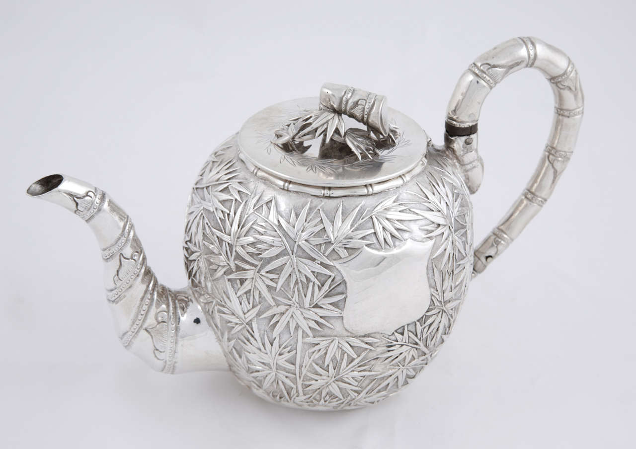 Chinese Export Silver Teaset For Sale at 1stDibs