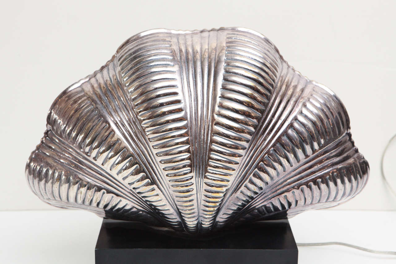 Clam Shell Lamp, circa 1950 For Sale at 1stDibs | clamshell lamp