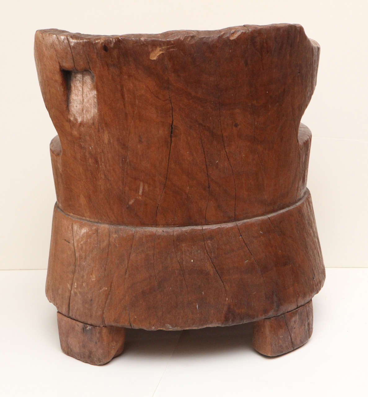 Pair of Hand Carved, Sculptural African Meditation Tree Stumps Chairs ...