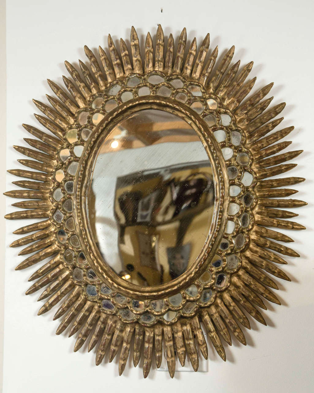 Peruvian Gilt wood Sunburst Mirror at 1stDibs | peruvian sunburst ...