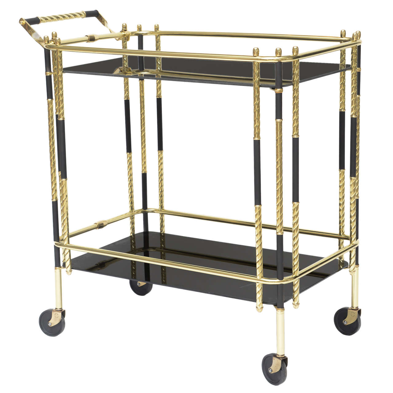 1950s Brass Drinks Trolley at 1stDibs | brass trolley, brass bar ...