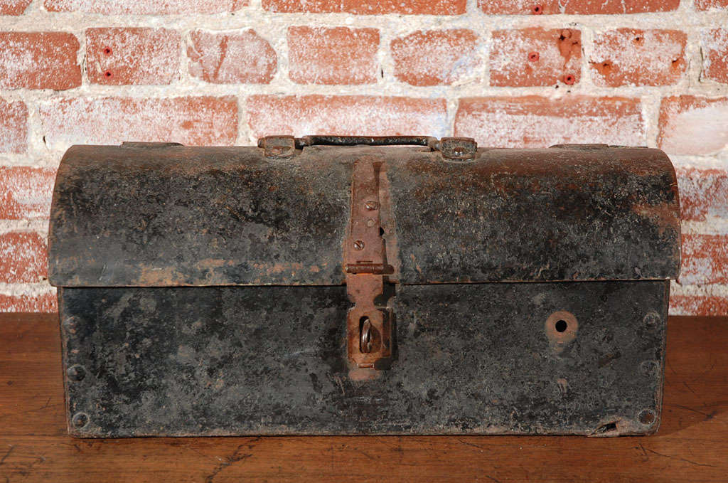 Vintage Iron Railroad Toolbox at 1stDibs