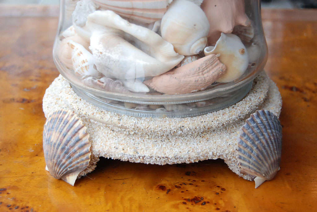 Shell Decorated and Filled Ginger Jar Lamp For Sale at 1stDibs ...