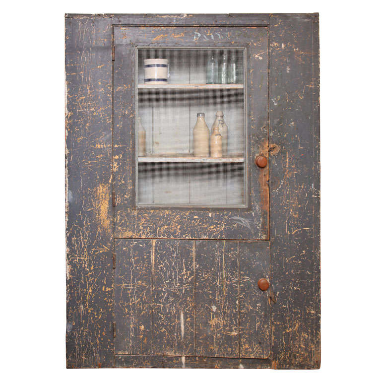 Large Blue Pie Safe For Sale at 1stDibs | antique pie safe