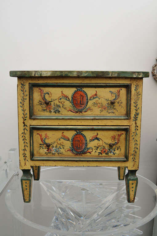 Antique Venetian Miniature Chest at 1stDibs