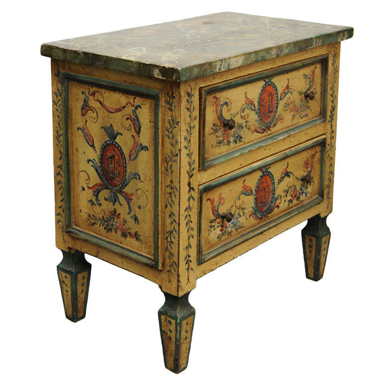Antique Venetian Miniature Chest at 1stDibs