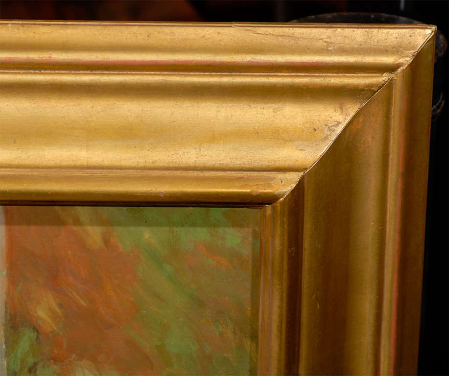 William Henry Drake 1917 Oil on Canvas Painting of Sheep and Dog in ...