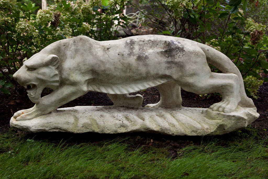 Exceptional Marble Tiger at 1stDibs